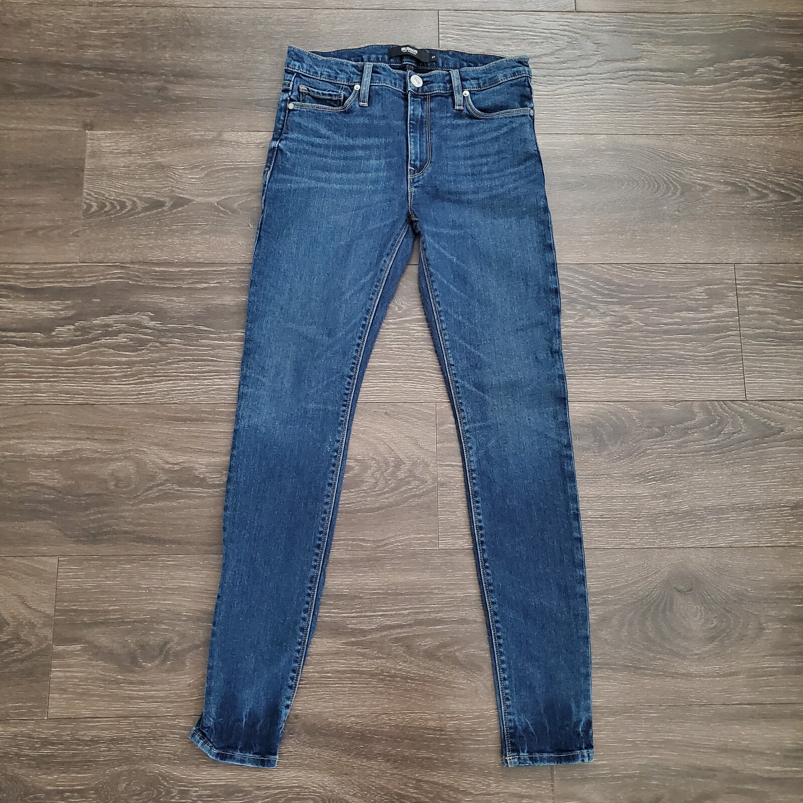 Hudson Nico Super Skinny Jeans Women's 27 Mid Rise Dark Wash Stretch ...