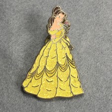 Disney Princess Belle Beauty and the Beast Glitter Dress Pin for sale ...