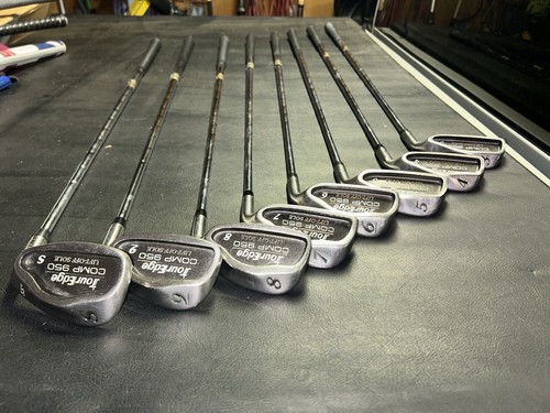 Tour Edge Comp 950 lift-off sole 3i - 9i w/ SW ,no PW, RH reg. flex | eBay