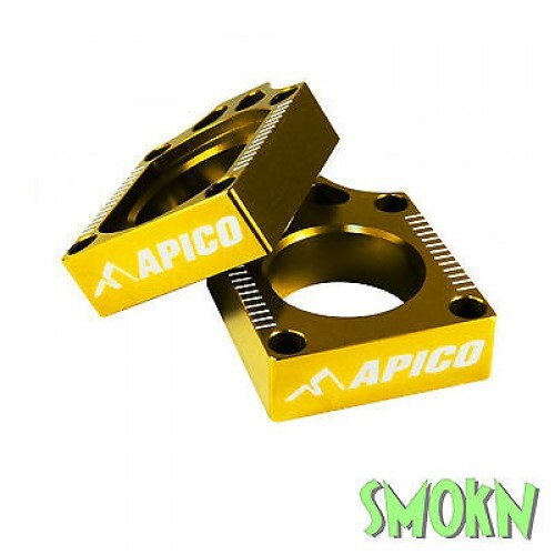 Suzuki RM Axle Blocks fit RM 125 RM 250 02-08 Apico CNC Rear Adjusters ...