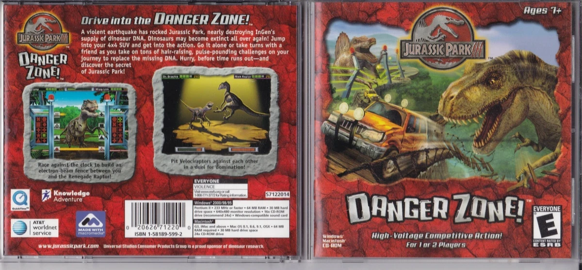 Jurassic Park Iii Danger Zone Wikipedia