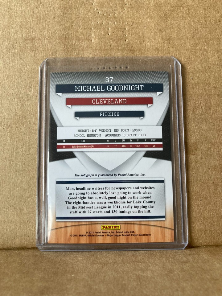 Michael Goodnight 2011 Panini Donruss Elite Extra Edition Auto /1126 ...