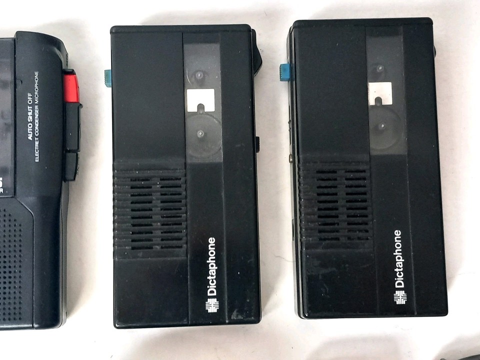 Dictaphone Handheld Micro Cassette Tape Recorders Lot- Sony, Olympus ...