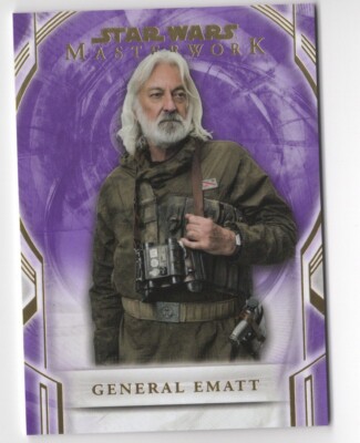 General Ematt 2018 Topps Star Wars Masterwork Purple Parallel Card #99 ...