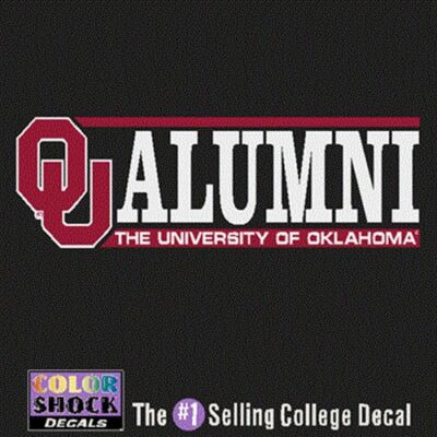Oklahoma Sooners Decal - Logo W/ Alumni Over The University Of Oklahoma ...