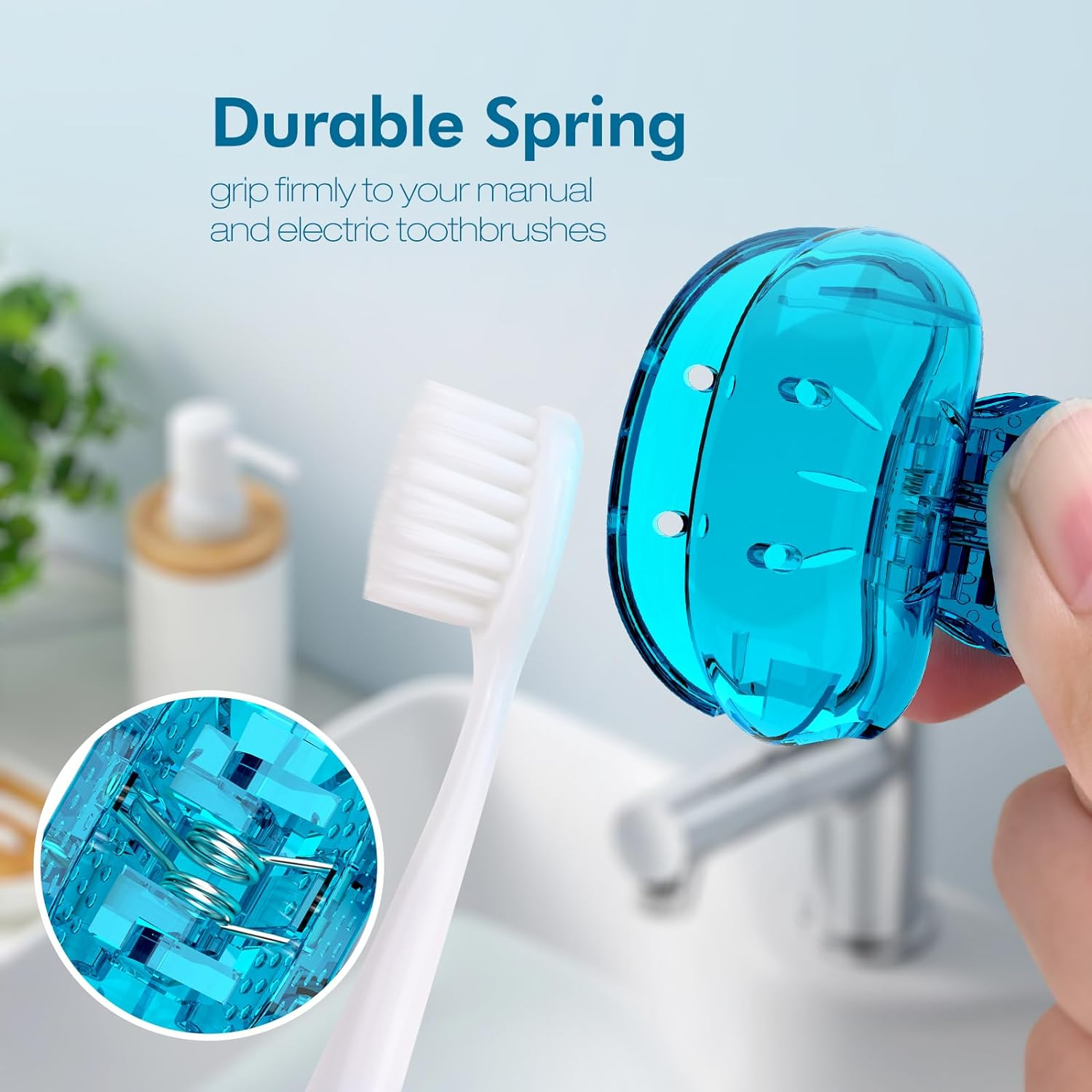 Snap-on Toothbrush Head Cover for Manual and Powered Toothbrush ...