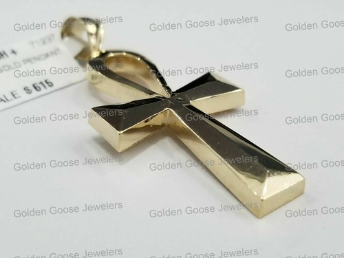 Clearance Yellow Gold Ank Ankh Cross Egyption Symbol 2 Inches Pendant ...