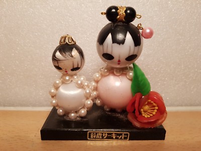 Vintage Japan Kokeshi Faux pearl dolls (10cm) | eBay