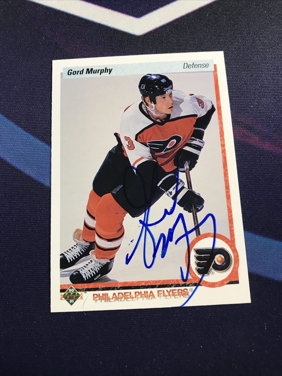 1990-91 Upper Deck Gord Murphy Autograph Philadelphia Flyers Auto #86 ...