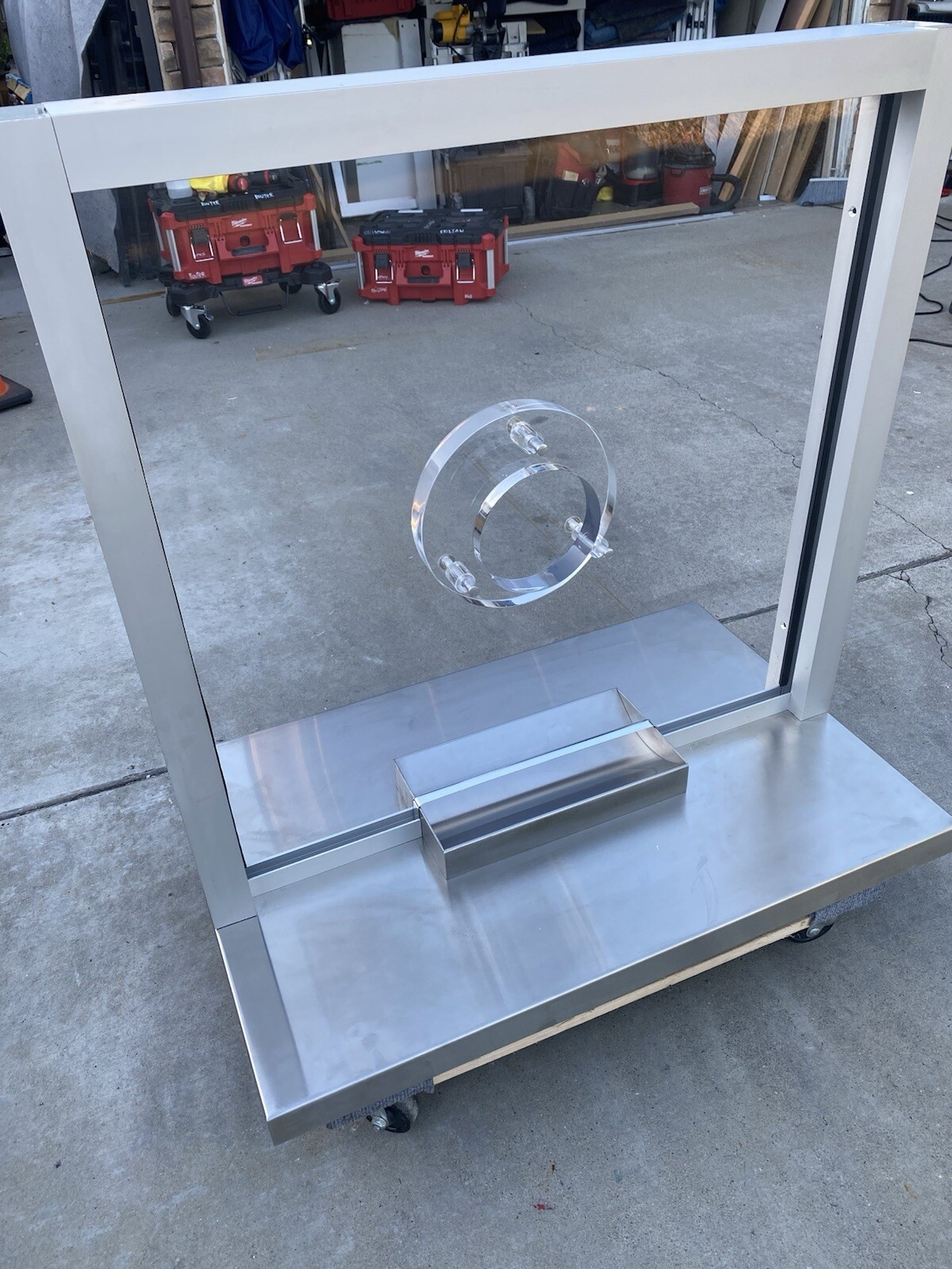 Bullet Proof Transaction Window With Metal Counter Perfect For Night ...