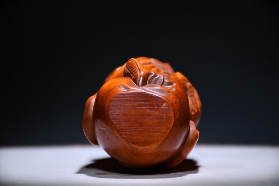 Chinese Natural Boxwood Hand-carved Exquisite Zhong Kui Statue 钟馗伏魔手把件 ...