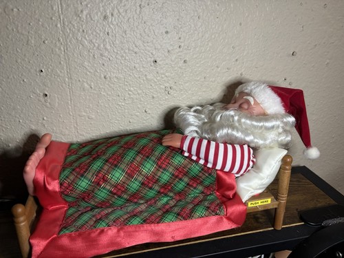 VTG Gemmy 1993 Christmas Animated Sleeping Snoring Santa - for parts | eBay