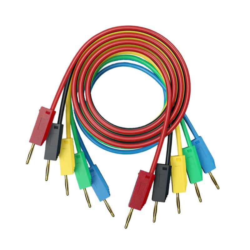 5pcs Flexible 2mm Banana Lift Test Wire Multicolor Insulation Secure ...