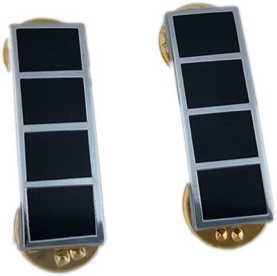 PAIR US ARMY CHIEF WARRANT OFFICER 4 (CW4) BRITE PIN ON RANK BADGE ...