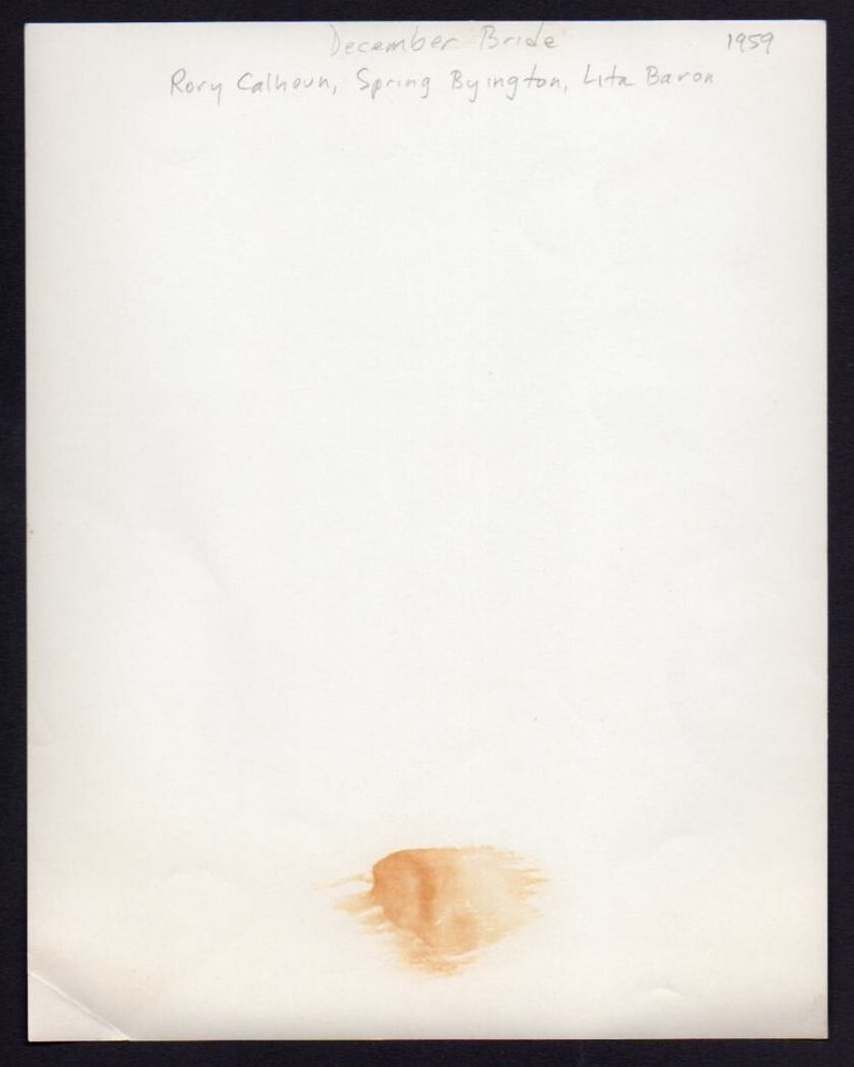 Rory Calhoun SPRING BYINGTON Lita Baron candid DECEMBER BRIDE Orig TV ...