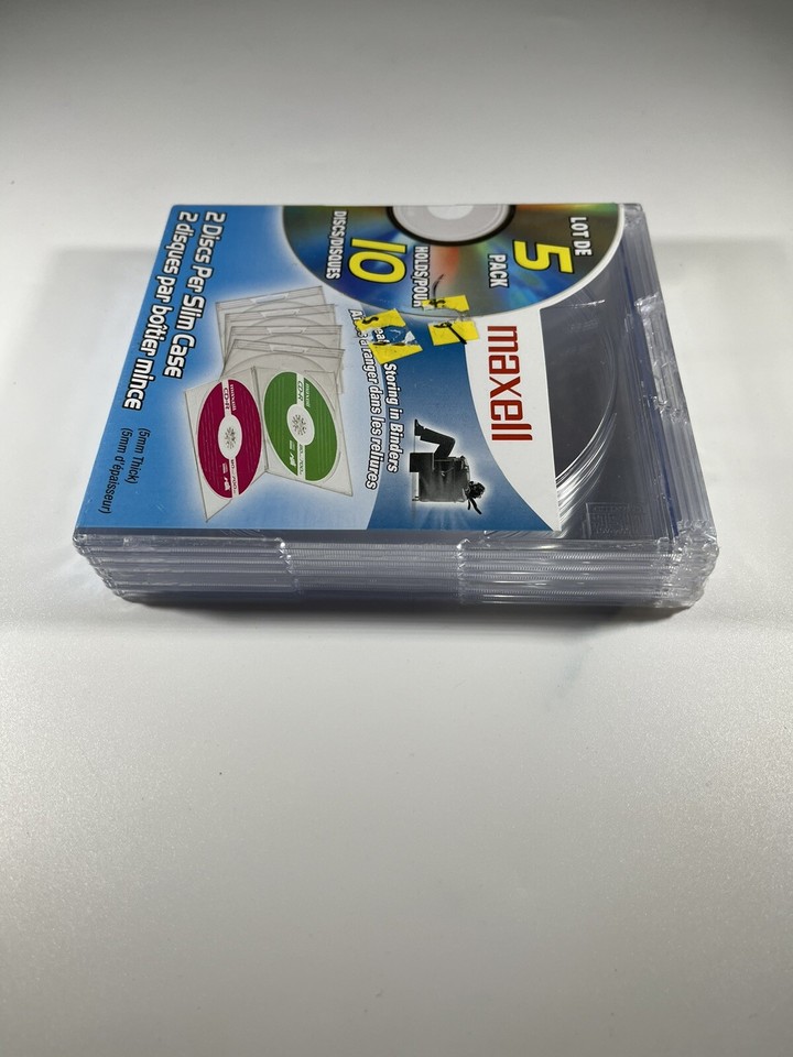 Maxwell CD/DVD Slim Case Assorted 10 Pack | eBay