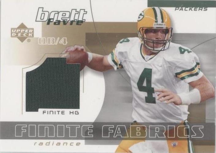 2004 Upper Deck Finite HG - Finite Fabrics Brett Favre #FF-BF Radiance ...
