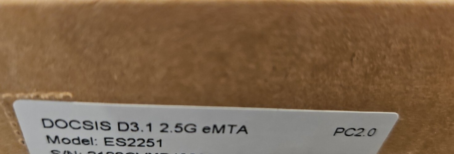 Spectrum+3.1+eMTA+Docsis+3.1+Advanced+Voice+Modem+%28ES2251%29 for sale ...