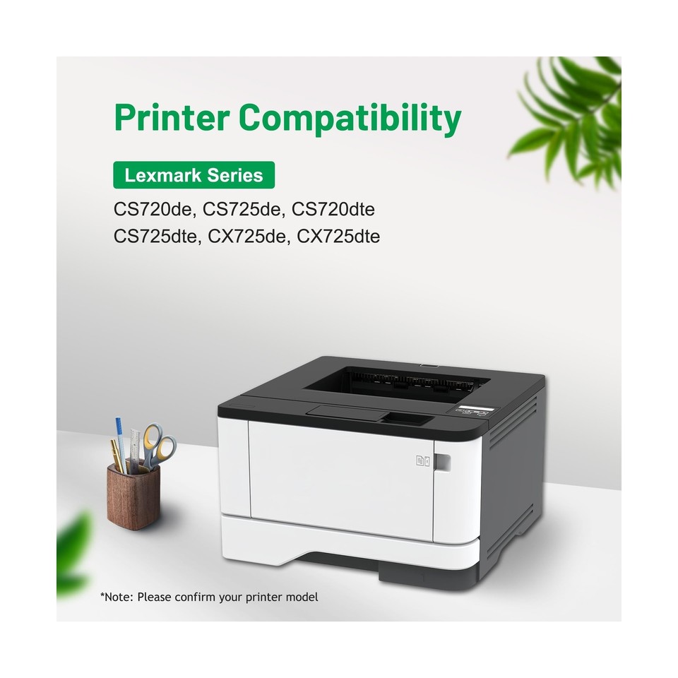 CS720 CS725 CX725 Toner Cartridge 4 Color Compatible Lexmark 74C10 ...