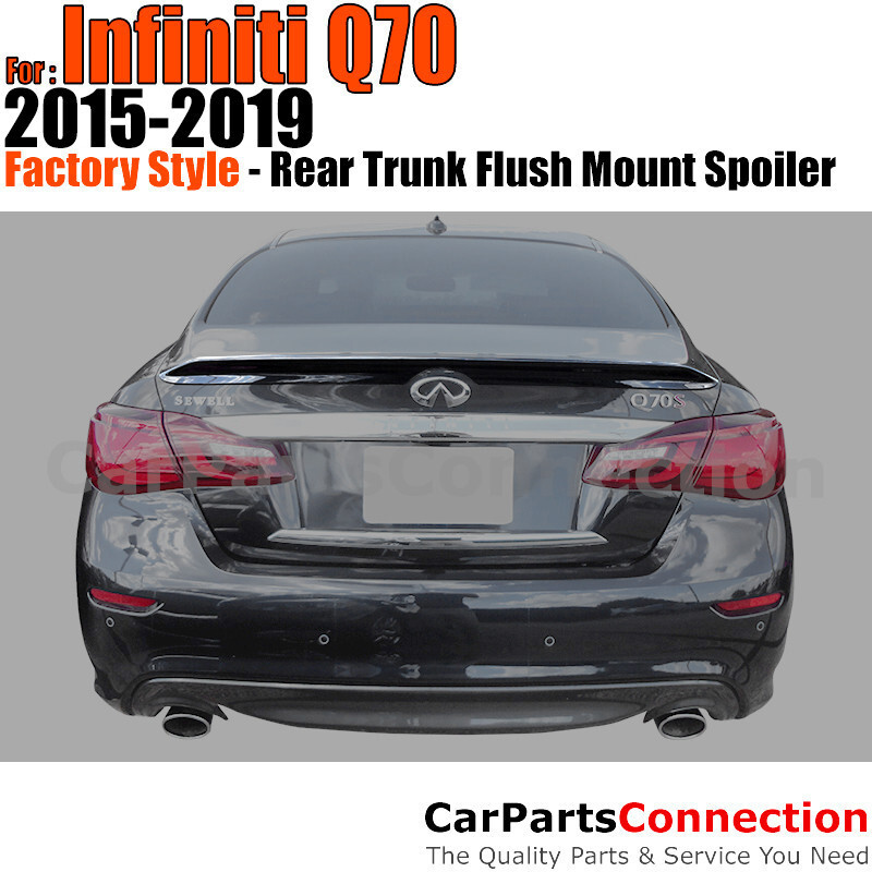 Painted Rear Trunk Spoiler For Infiniti Q70 Flush Mount 15-19 KAD Gun ...