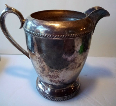 vintage f b rogers silver co 1883 silver on copper pitcher 7507 | eBay
