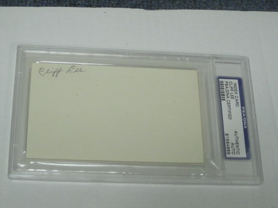 Cliff Lee Autographed Index Card PSA Certified Encapsulated | eBay