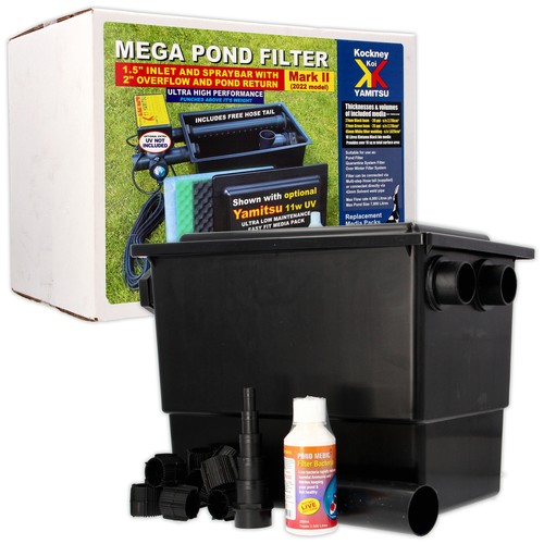 Kockney Koi Mega Black Box Pond Filter High Flow Rate Easy Fish Koi ...