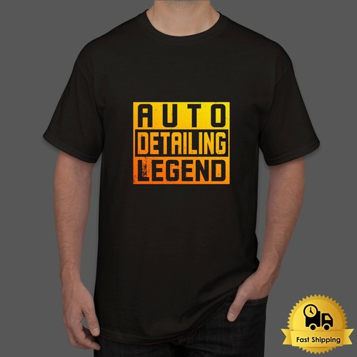 Auto Detailing Legend Funny Car Detailer Men's Black T Shirt Sizes S ...