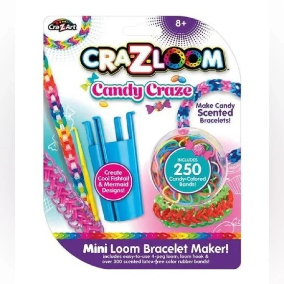 NEW CrazArt Craz-Loom Candy Craze Mini Loom Bracelet Maker | eBay