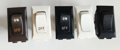 Variety: Sigma LR-20985 On/Off Black/Brown/Almond/White Rocker Switch ...