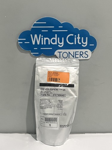 Ricoh B0799640 Type 26 Black Developer 1 pack For Aficio 2035 / 2045 ...