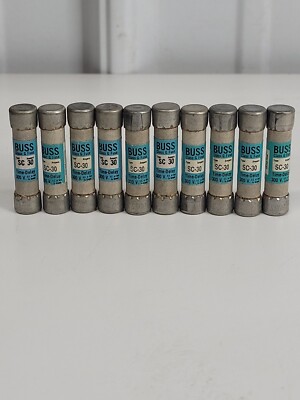 Buss SC 30 Class G Fuses 30 Amp 300 Volt Lot of 10 NOS i10 | eBay