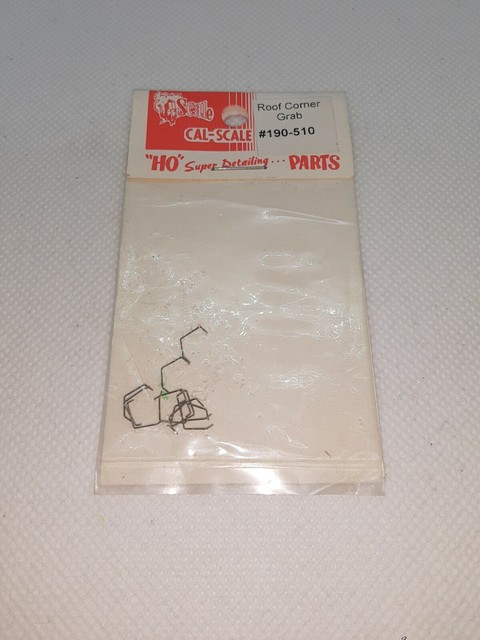 Cal Scale 190-510 HO Grab Irons (.012" Wire) Roof Corner Grabs (12) for ...