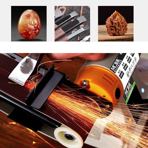 220V Mini Belt Machine Desktop Abrasive Belt Grinding Machine DIY ...