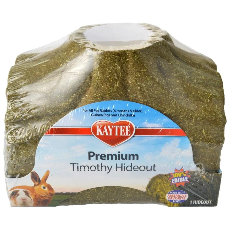 Kaytee Edible Premium Timothy Hideout Small or Large Rabbit Guinea Pigs ...
