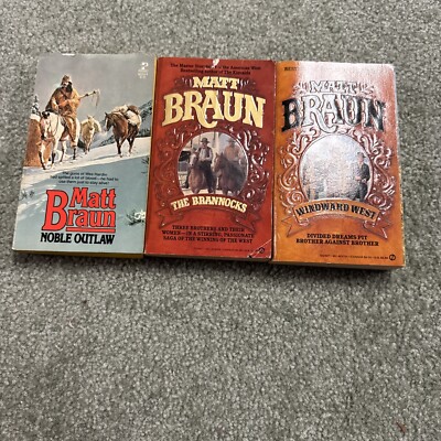 Matt Braun Paperback Lot 3 Books Brannock Series | eBay