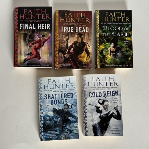 5 x Faith Hunter Mixed Book Bundle Jane Yellowrock Series Urban Fantasy ...