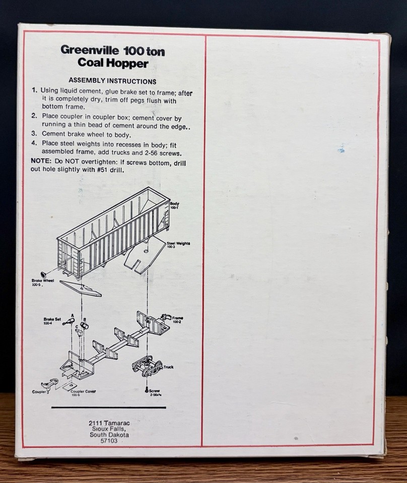 McKean HO #267 Three Pack of 100 Ton Hoppers, Reading *UNUSED* Missing ...