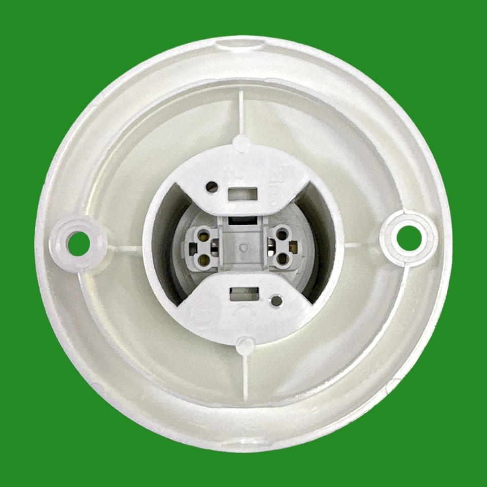 1x Edison Screw E27 White Straight Batten Ceiling Lamp Holder Light ...