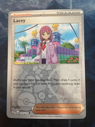 Lacey Reverse Holo NM 114/131 SV: Prismatic Evolutions Pokemon | eBay