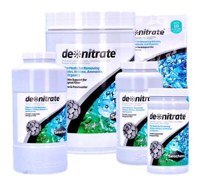 SEACHEM DE*NITRATE FILTER MEDIA NITRATE & AMMONIA REMOVER AQUARIUM FISH ...