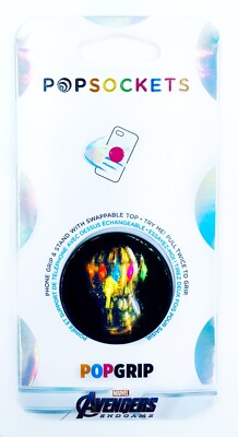 Authentic PopSockets Marvel Avengers Infinity Gauntlet Grip PopSocket ...