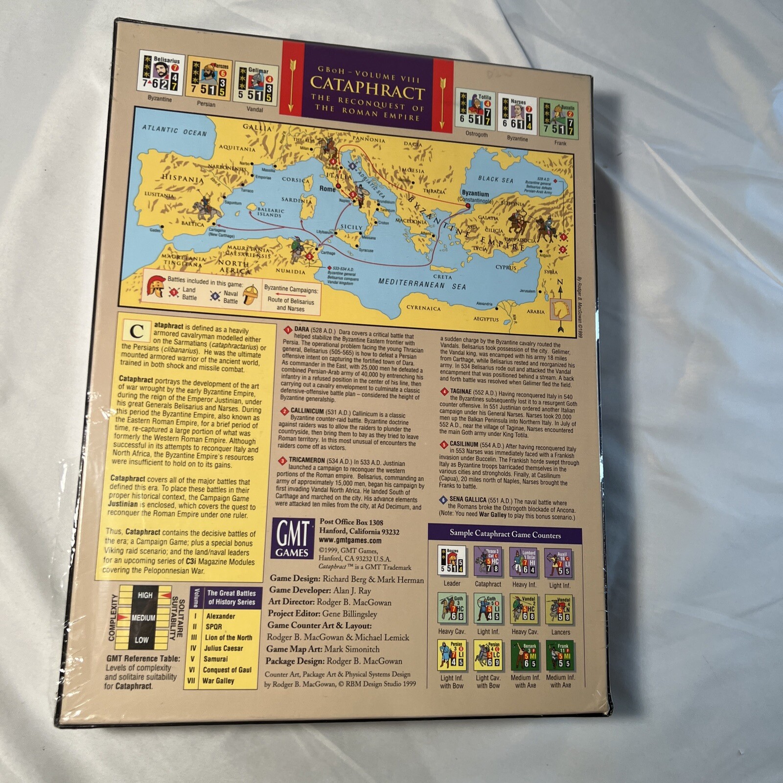 GMT GBoH Vol VIII Cataphract Includes Campaign Game Justinian for sale ...