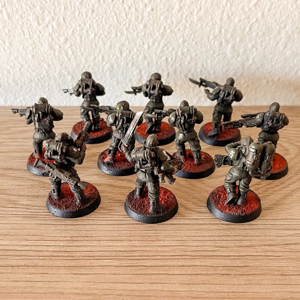 Warhammer 40k Chaos Space Marines - Painted Traitor Guard Army ...