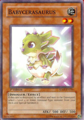 Babycerasaurus SD09-EN016 1st Common Near Mint NM Yu-Gi-Oh! DNA GAMES ...