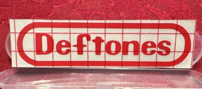 Red Deftones Nintendo Logo 5”X1.25” Vinyl Decal Sticker | eBay