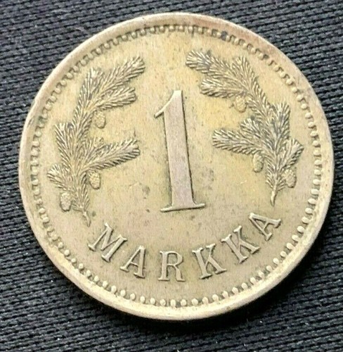 1921 Finland 1 Markka Coin XF #C173 | eBay