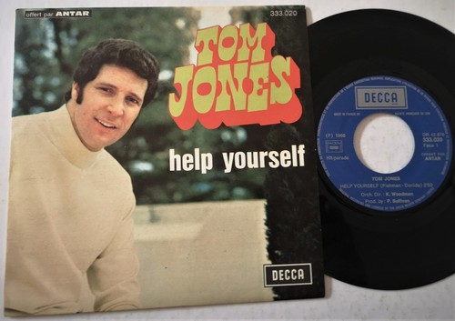 TOM JONES 333.020 help yourself / day by day FRANCE promo 45t 7" 1968 ...