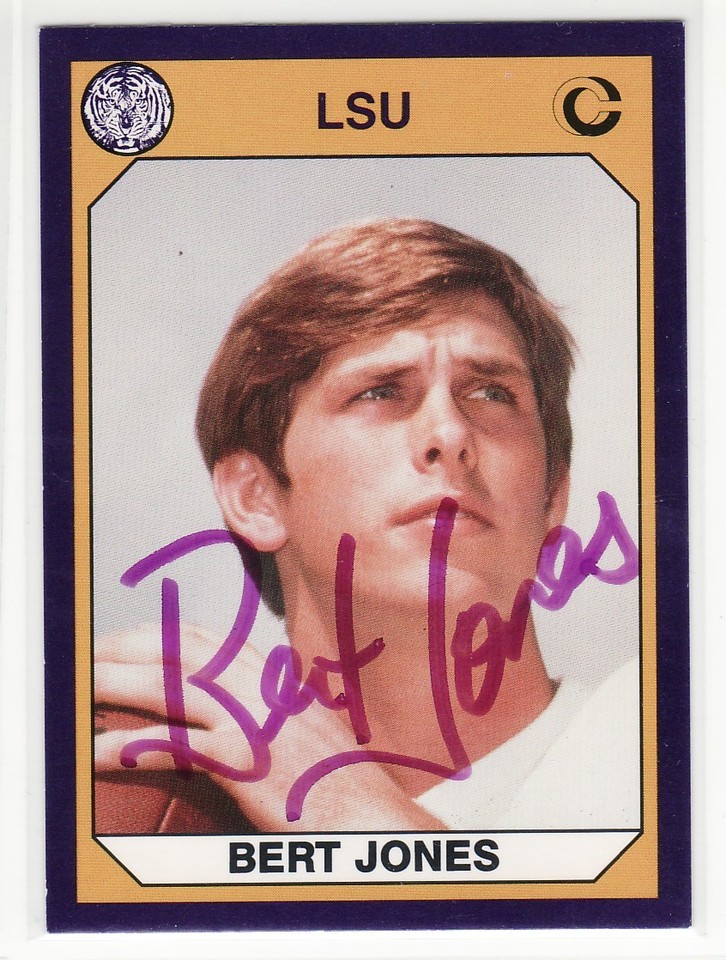 BERT JONES LSU UNIVERSITY QUARTERBACK AUTOGRAPHED CARD | eBay