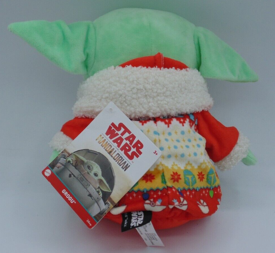 Star Wars Mandalorian Child Plush Baby Yoda Grogu Ugly Holiday Sweater ...